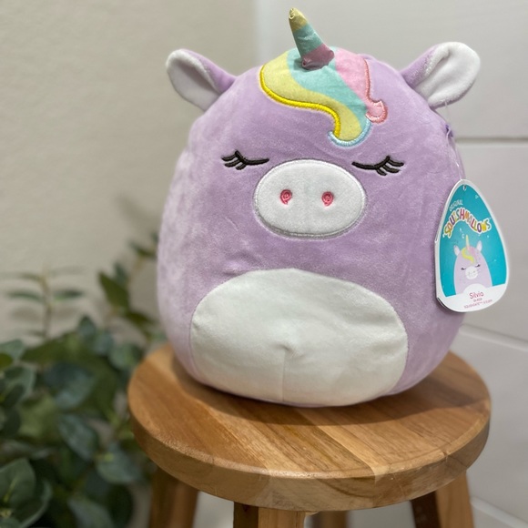 Squishmallows | Toys | Nwt Squishmallows Silvia Purple Unicorn 8 Squish ...
